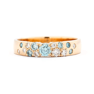 Keto Meadow 4mm - Spring Ice Blue - diamond ring – Au3 Goldsmiths